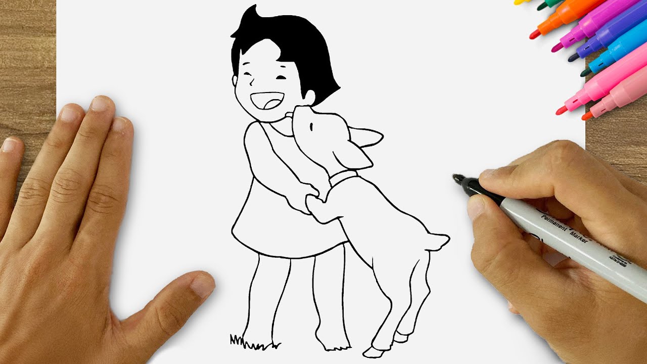 How to Draw Heidi Easy | Step by Step Cartoon Character Drawing ...