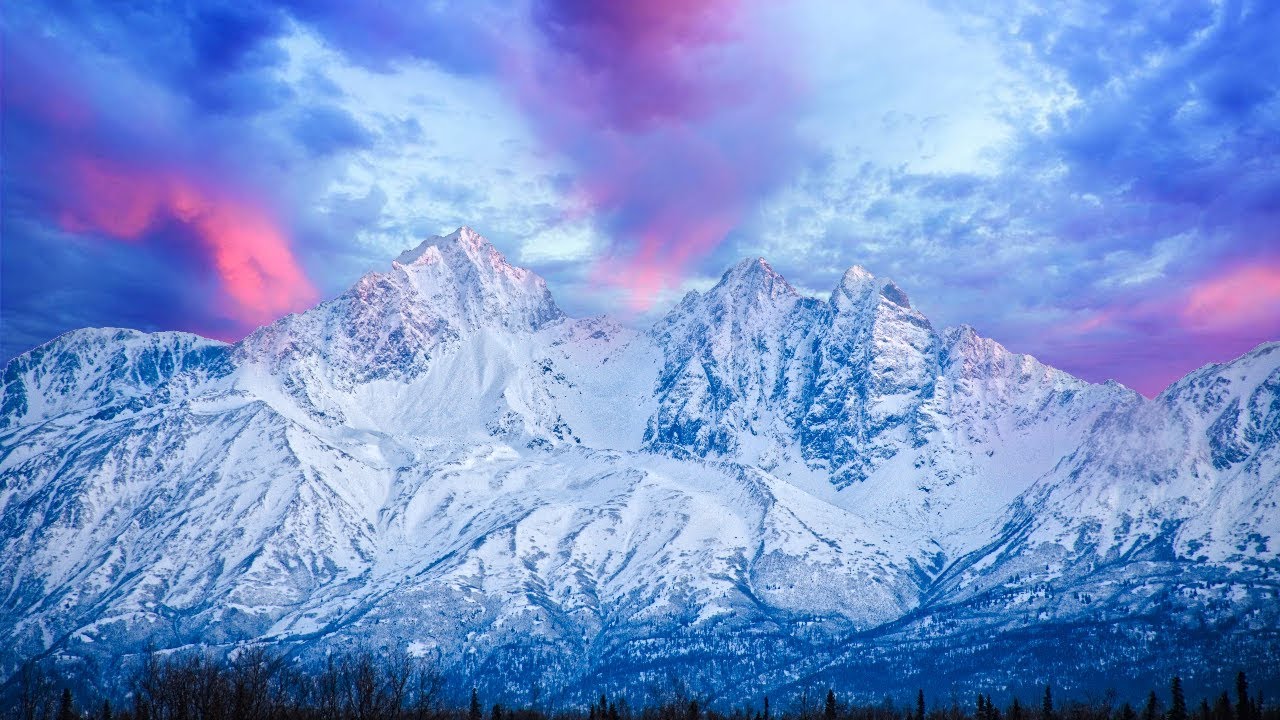 Winter in Alaska - Sunset - YouTube