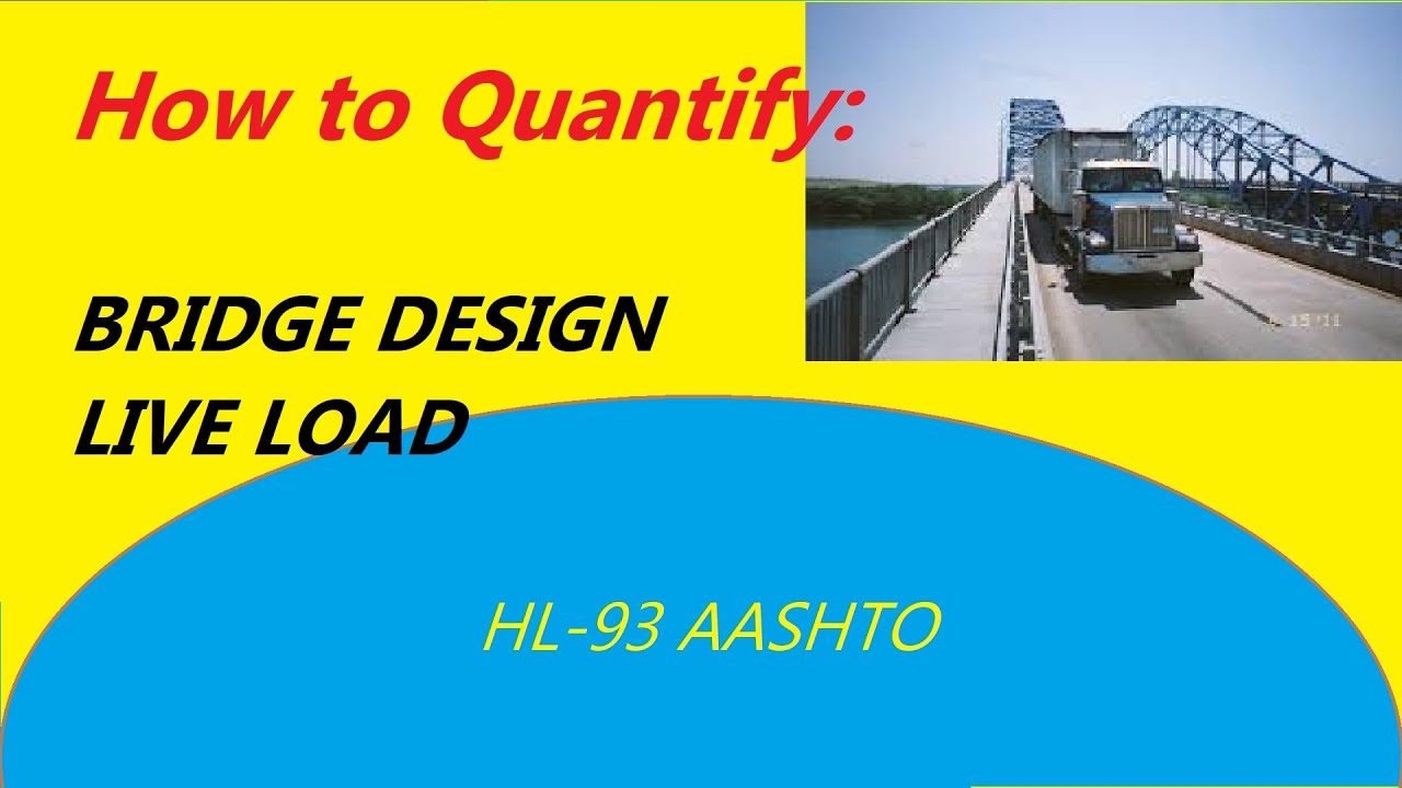 #45 HOW TO QUANTIFY HIGHWAY BRIDGE LIVE LOAD/AASHTO HL-93 - YouTube