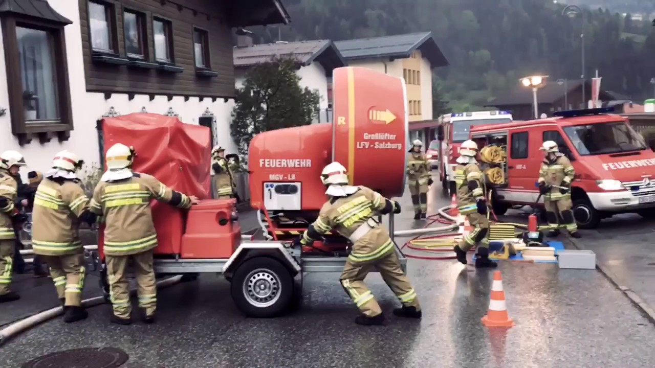 Feuerwehrübung Pfarrwerfen 2017 - YouTube