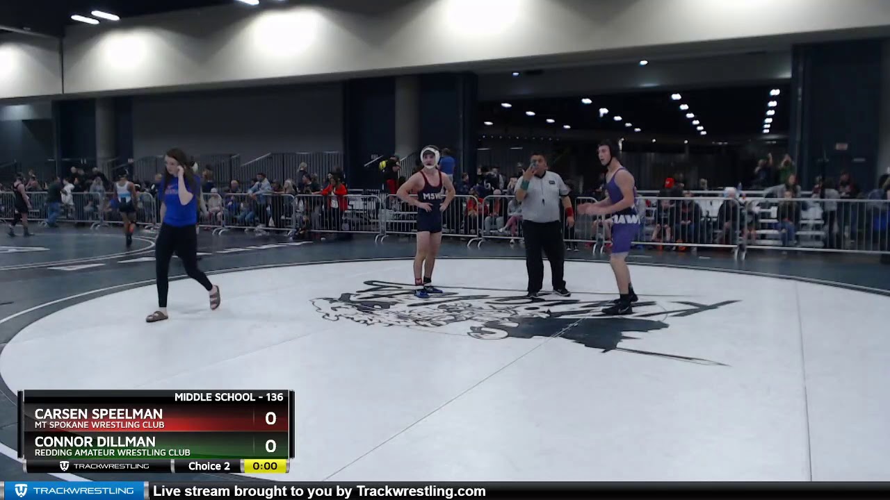 Middle School 136 Connor Dillman Redding Amateur Wrestling Club Vs ...