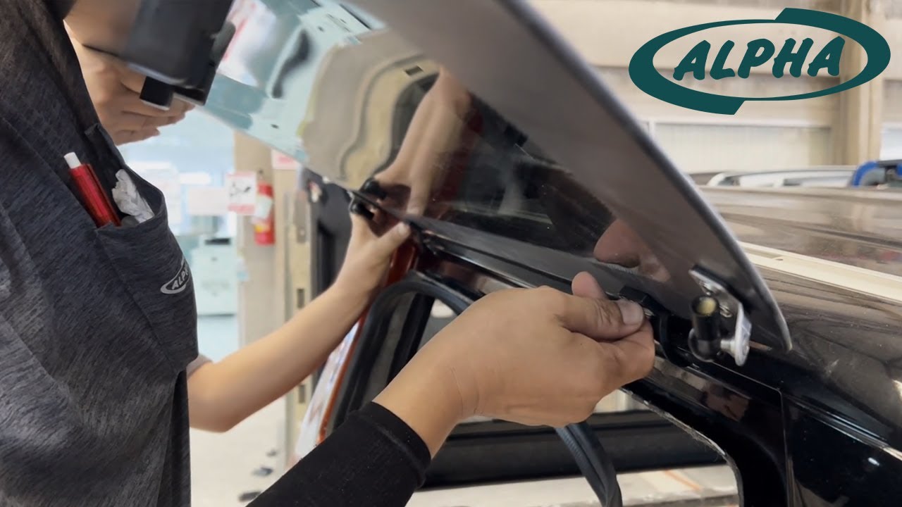 Alpha Type-E Air Hardtop Side Glass Replacement Tutorial - YouTube