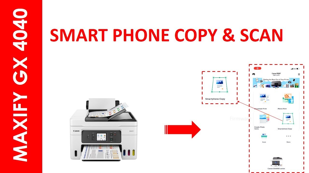 MAXIFY GX 4040 SMART COPY & SCAN PROCEDURE - YouTube