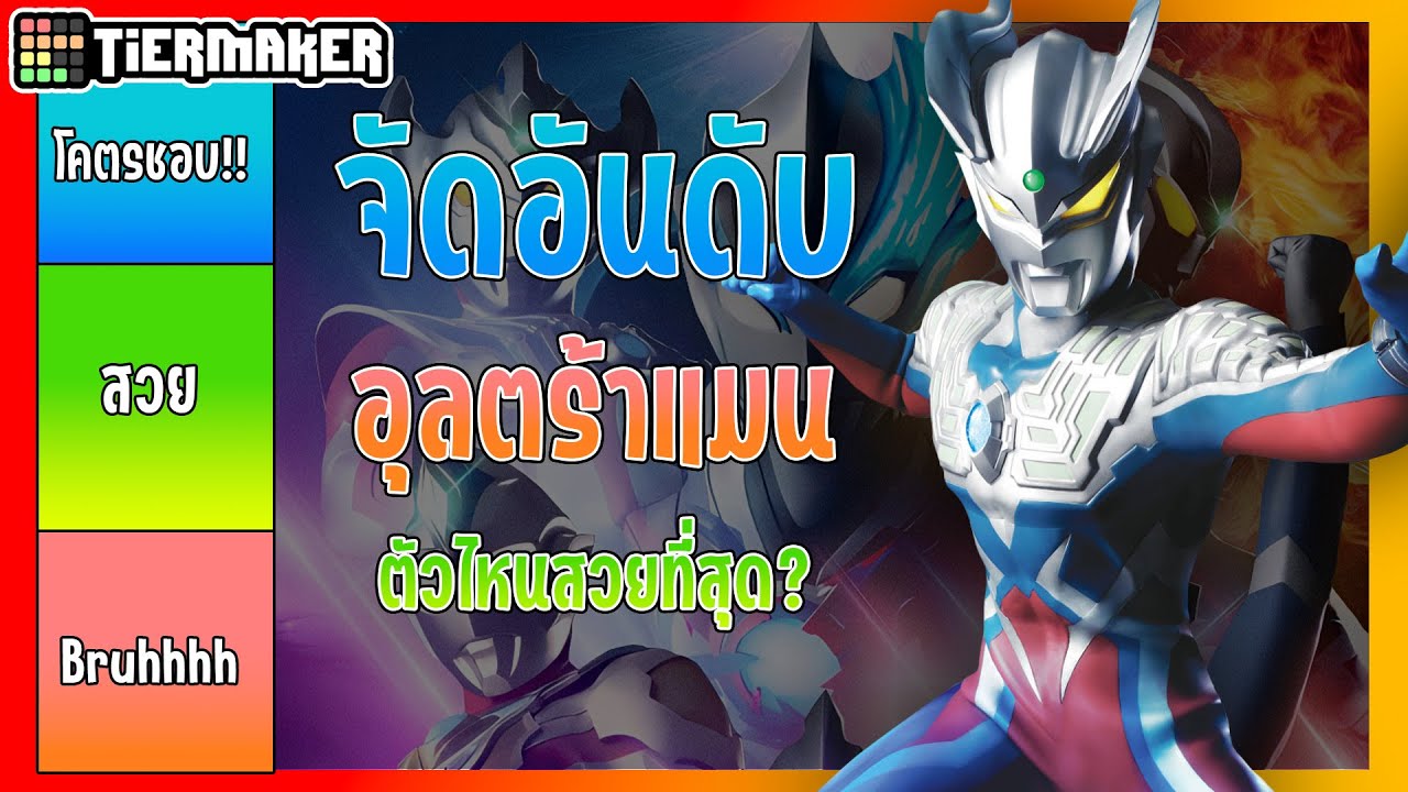 จัดอันดับดีไซน์ อุลตร้าแมน ตัวไหนสวยที่สุด? (Ultraman-Arc) By.TierMaker ...