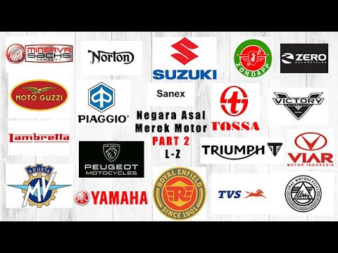 DAFTAR NEGARA ASAL MEREK MOTOR DI DUNIA (PART 2) - YouTube