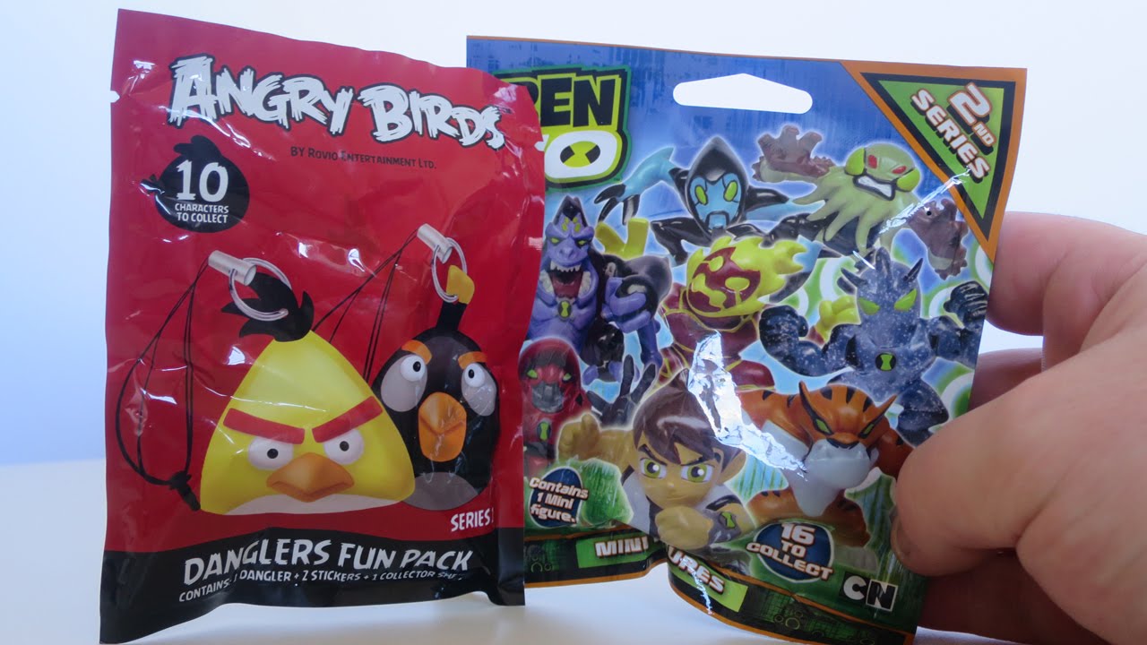 Surprise Toy Blind Bags Angry Birds,Ben 10 - YouTube