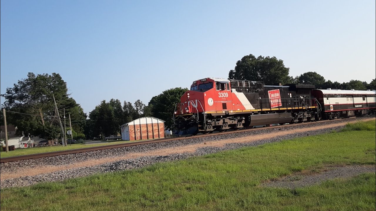 Canadian national eastbound P006 3309 Bancroft Michigan June 17 2024 ...