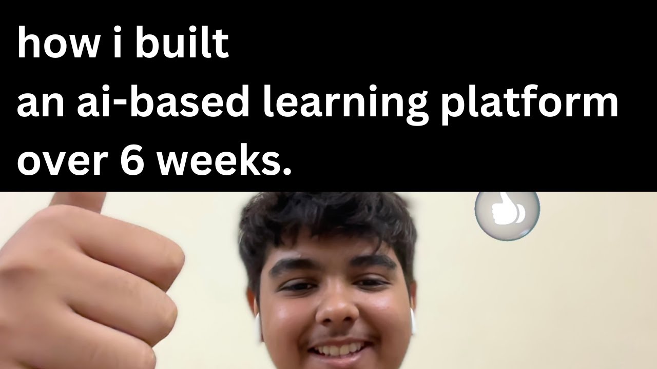 how i built an ai-based learning platform in 6weeks - buildspace - YouTube