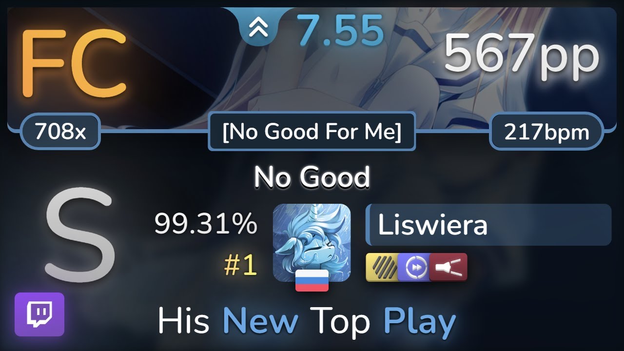 🔴 Liswiera | The Prodigy - No Good [No Good For Me] +HDDTFL 99.31% (#1 ...