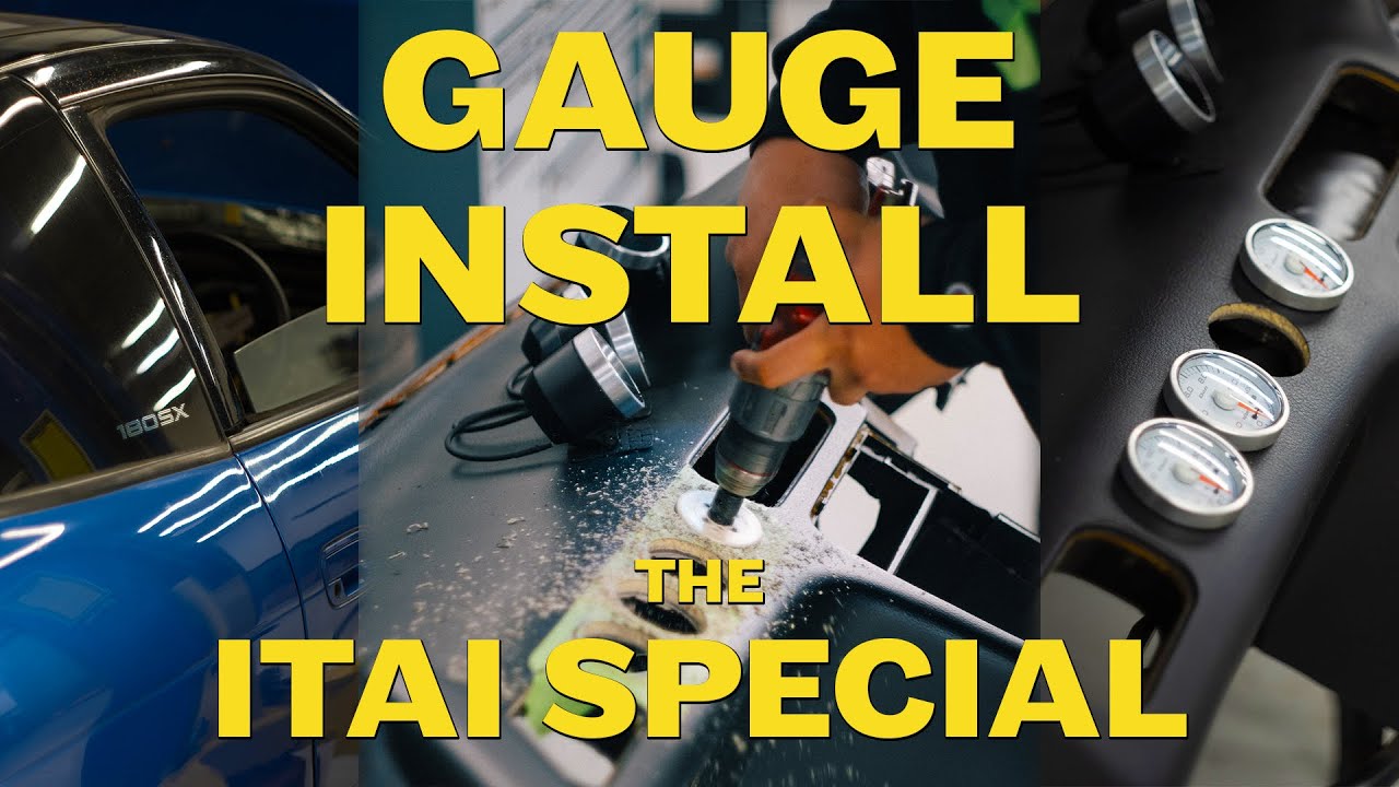 180sx Dash Gauge Install - YouTube