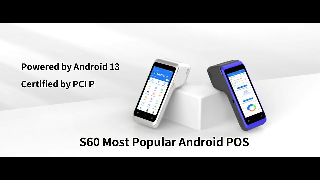 S60 FullScreen Sunyard Android Payment POS Terminal - YouTube