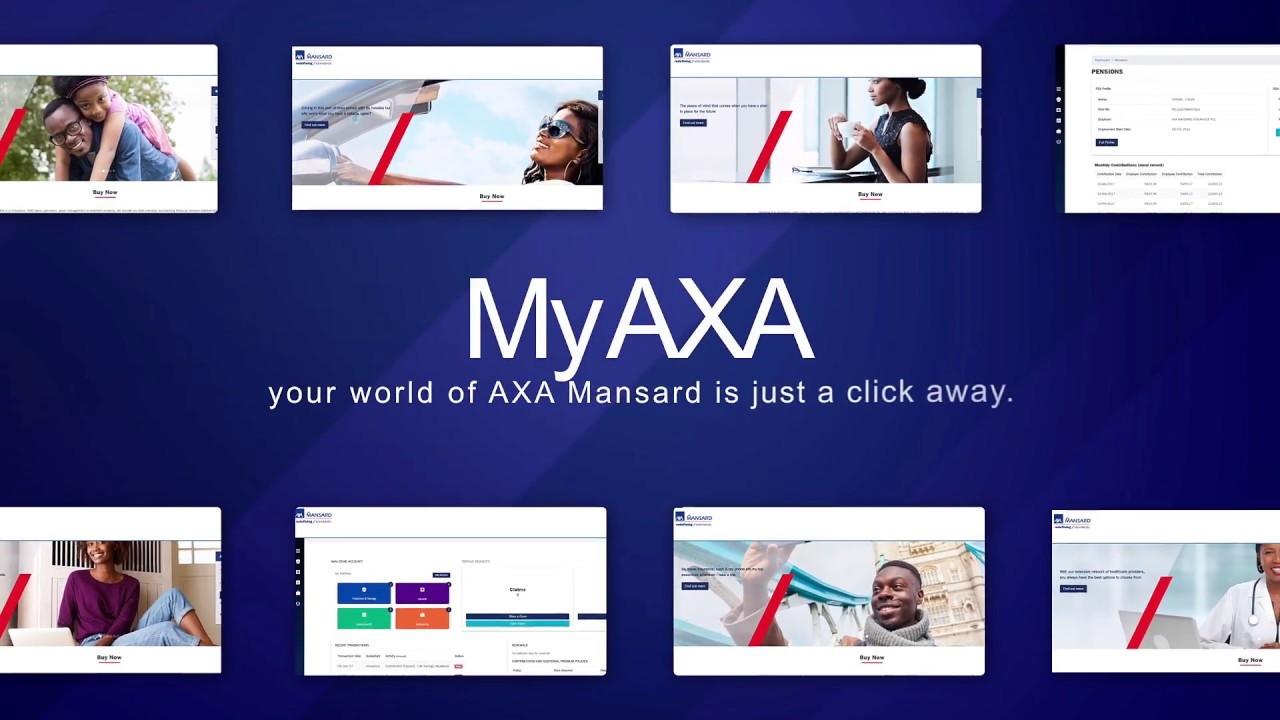 AXA Mansard Website Guide (MyAXA) - YouTube