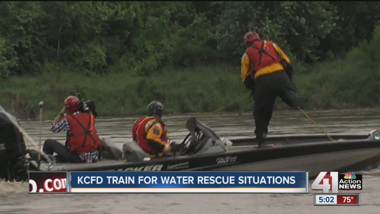 KCFD trains for water rescues - YouTube