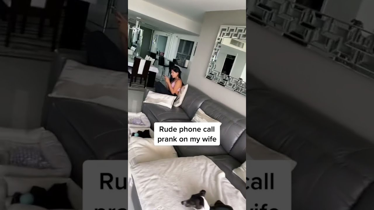 Rude Phone Call Prank On My Wife #shorts - YouTube