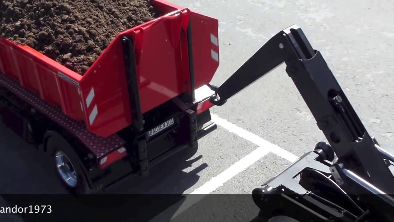 RC Truck Hook Lifter MAN 8x8 with Container - made by ScaleART - YouTube