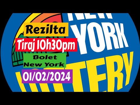 Rezilta tiraj 10h30pm Bolet New York 1er Fevriye 2024 la - YouTube