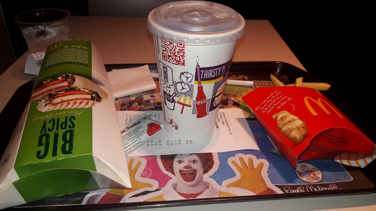 McDonald's Big Spicy Paneer Wrap - YouTube