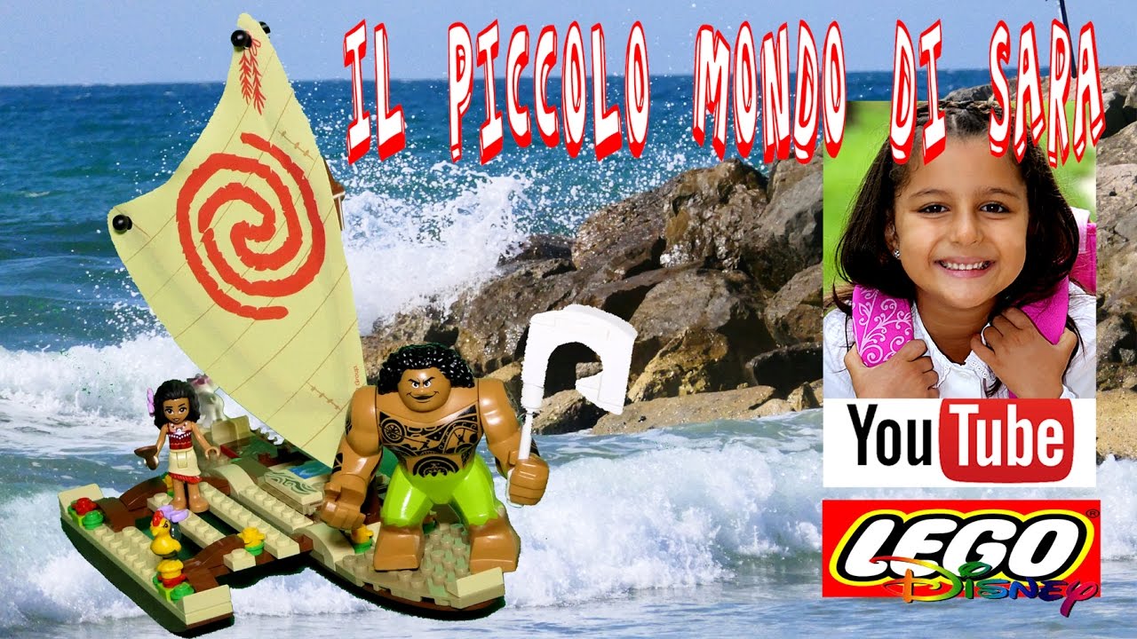 Film Oceania Raccontato da Sara con lego disney Catamarano 41150 - YouTube