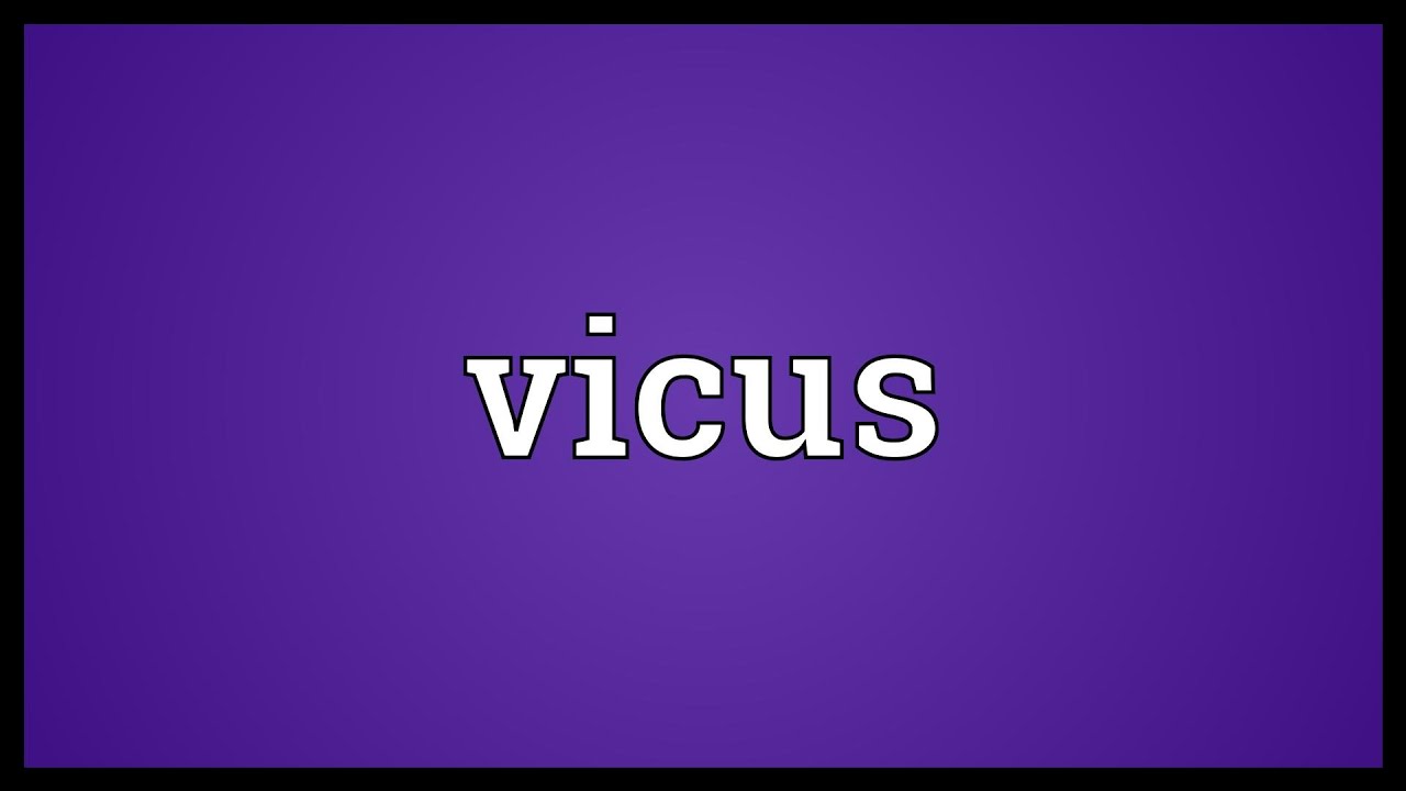 Vicus Meaning - YouTube