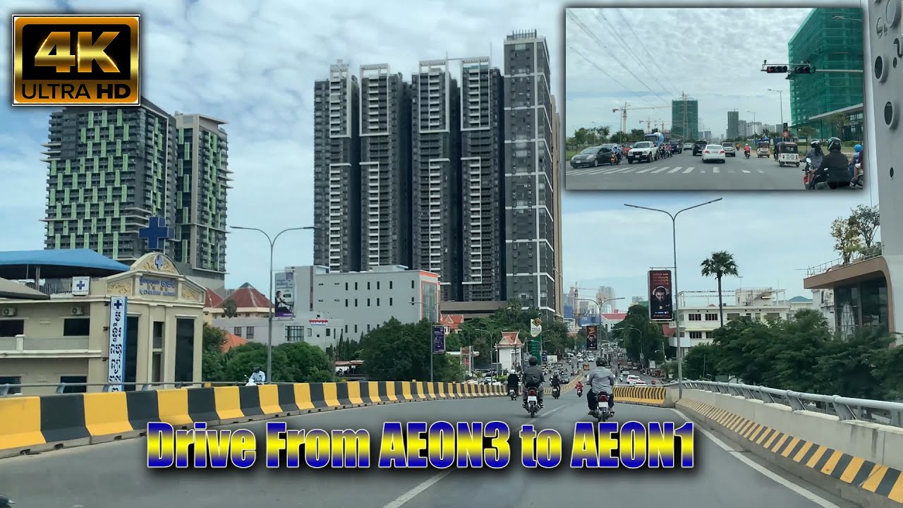 Driving From AEON3 to AEON1 Street View - YouTube