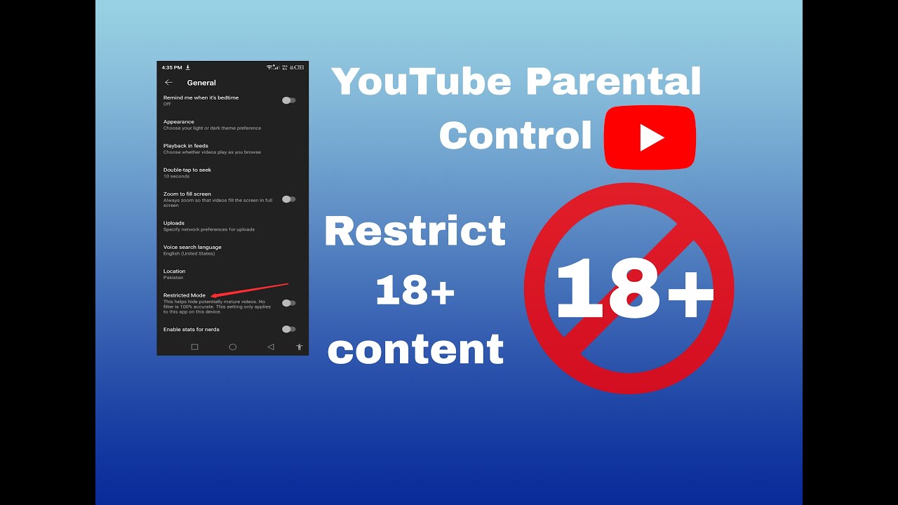 How To Setup Parental Control On YouTube To BLOCK 18 Content how-to-setup-parental-control-on-youtube-to-block-18-content