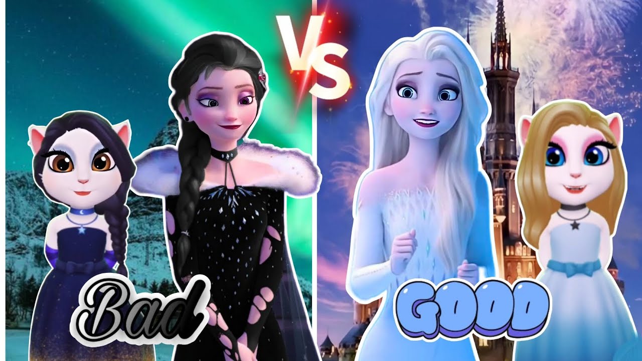 My Talking Angela 2 (New updates gameplay) 🤗🥰 (Bad vs good). (Angela 😏 ...