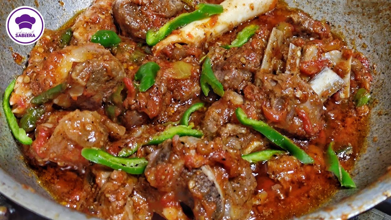 Shinwari Mutton Karahi Recipe | Authentic Peshawari Shinwari Karahi ...