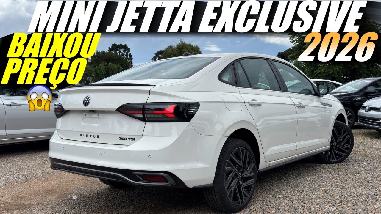 VW VIRTUS EXCLUSIVE 2026 Baixou o Preço e NÃO tem pegadinha. Vem ...