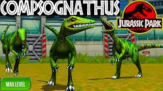 COMPSOGNATHUS Dinosaur MAX LEVEL 40 Jurassic Park Builder Battle Stage ...