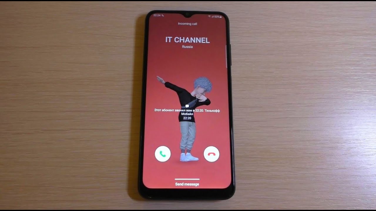 Samsung Galaxy A03s Incoming Call - YouTube