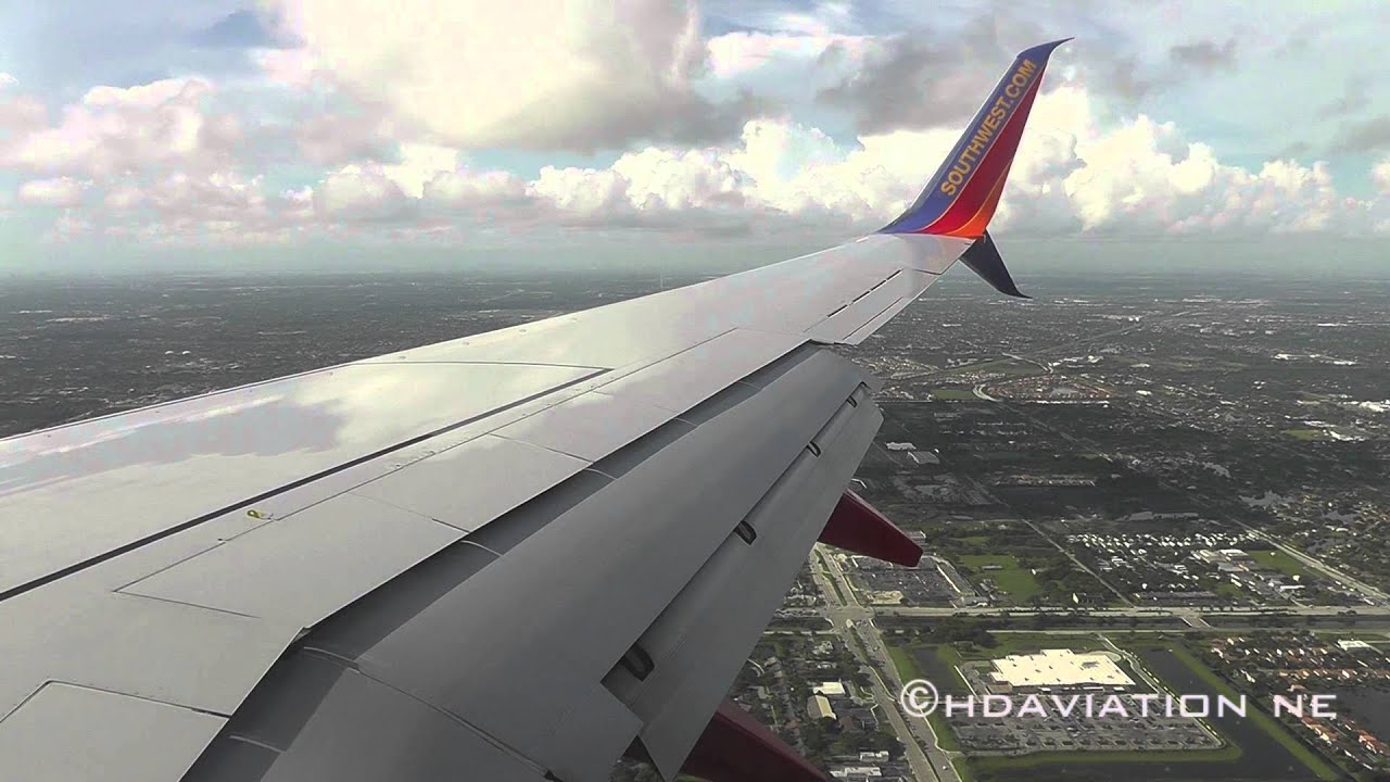Southwest 737-800 (Split Scimitar Winglets) Smooth Landing & KFLL ...
