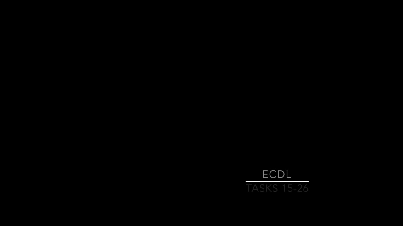 ECDL Word Processing Extended Task Complete - YouTube