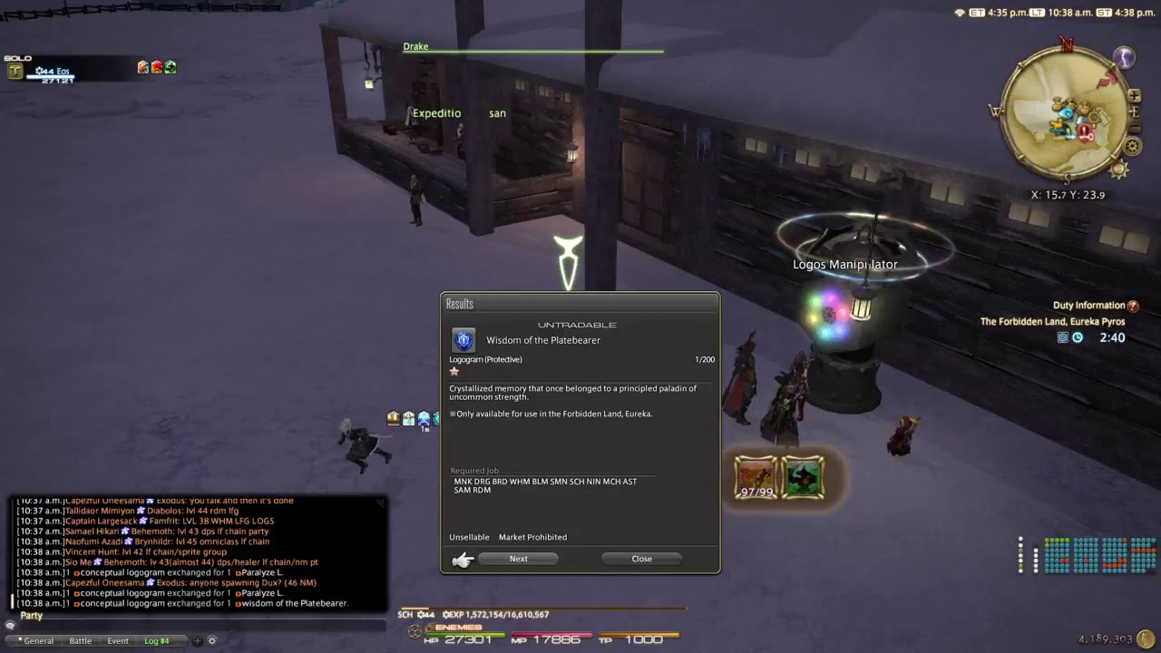 FINAL FANTASY XIV - Patch 4.45 - Eureka Pyros - Part 2 - YouTube