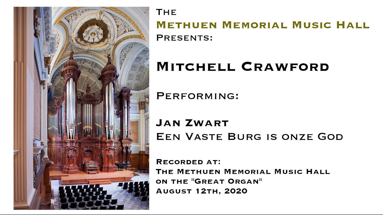 Mitchell Crawford performs Jan Zwart - Een Vaste Burg is onze God - YouTube