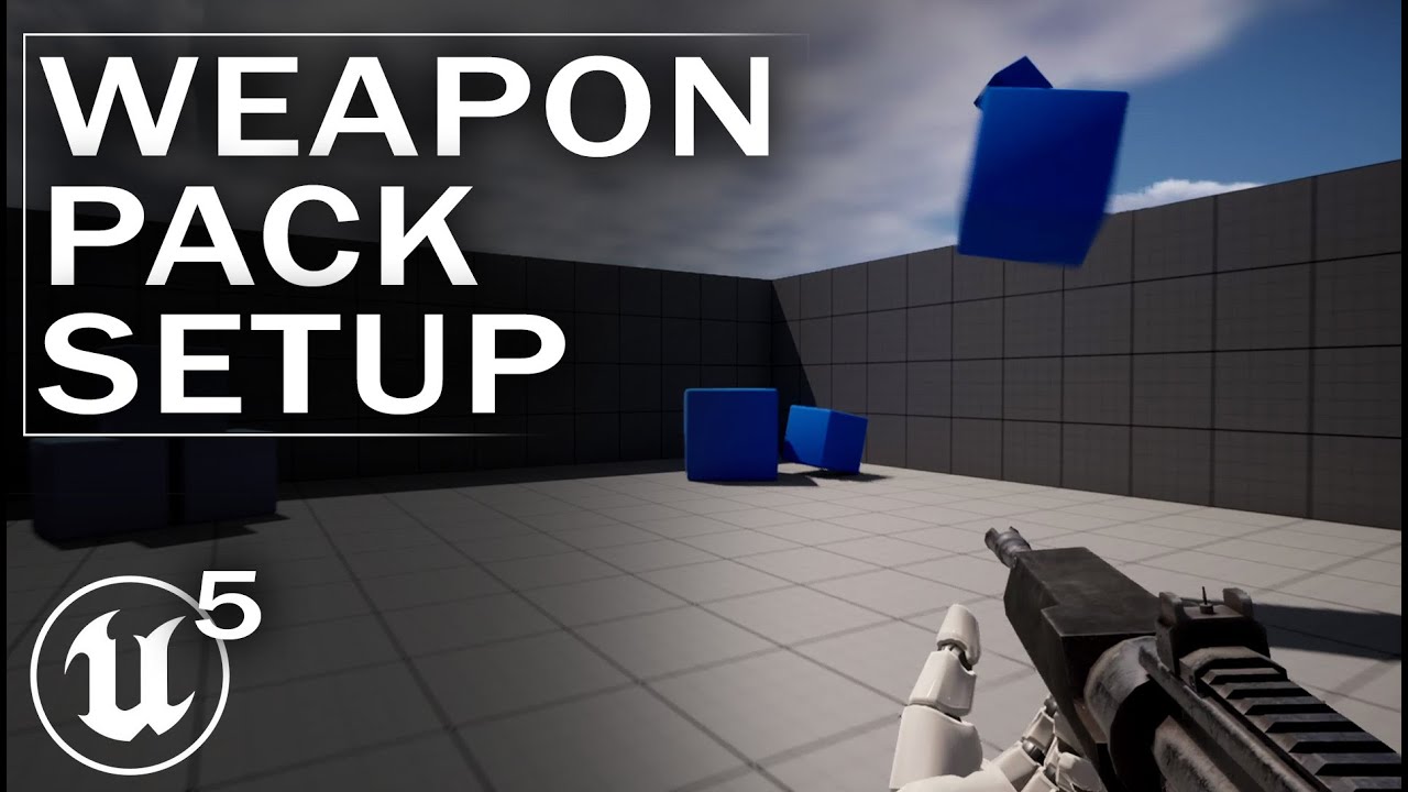 Unreal Engine 5 | First Person Shooter Setup | Gun Weapon Pack Demo ...