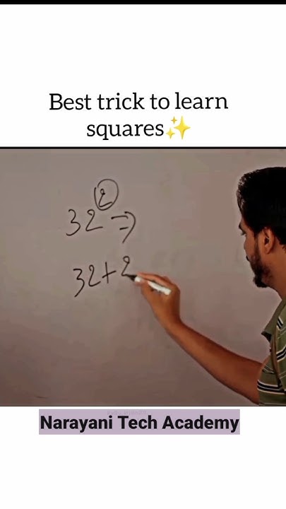 Best trick to Learn Square | #shortsfeed #narayanitechacademy - YouTube