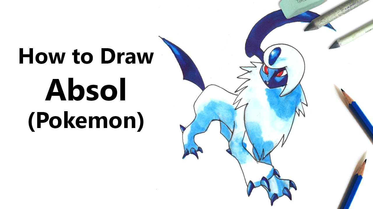 How to Draw Absol from Pokemon [Speed Drawing] - YouTube