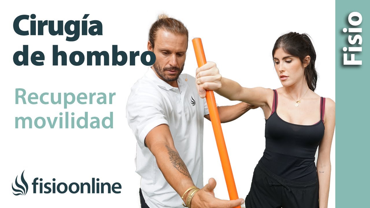 Rehabilitación en CIRUGÍA DE HOMBRO, ejercicios de MOVILIDAD - YouTube