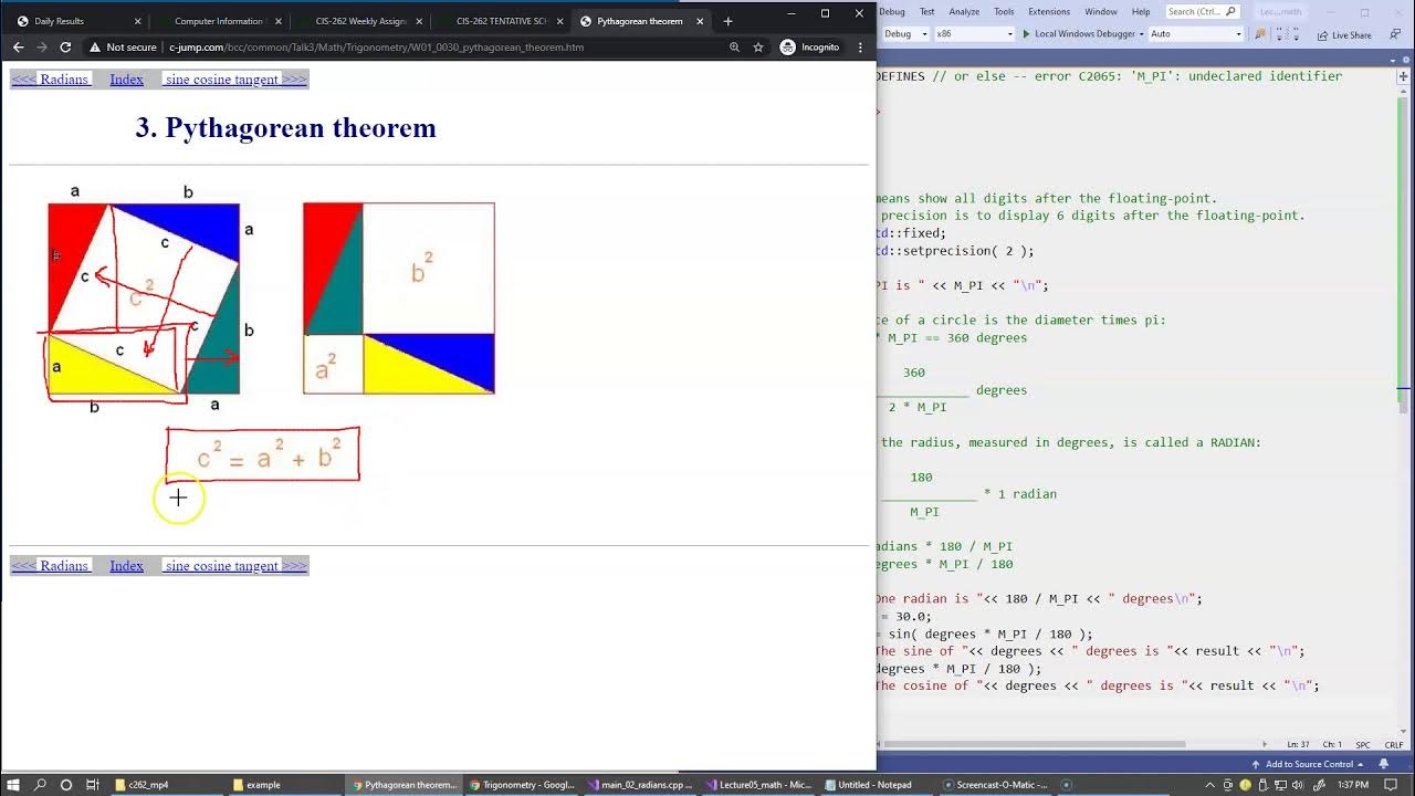 5.4 Pythagorean theorem, sine, cosine, tangent, and other ...