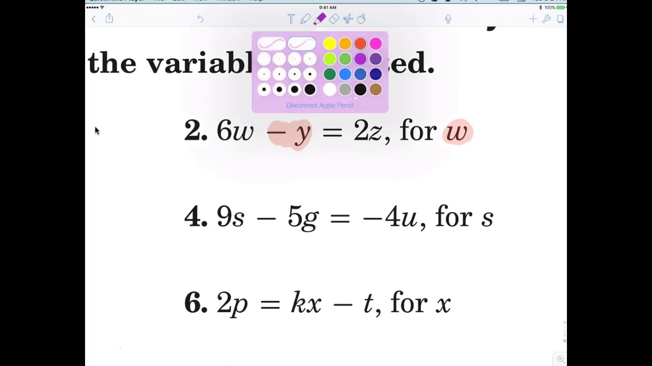 8th Grade Algebra 1 2 8 Page 1 YouTube 8th Grade Algebra 1 2 8 Page 1 YouTube