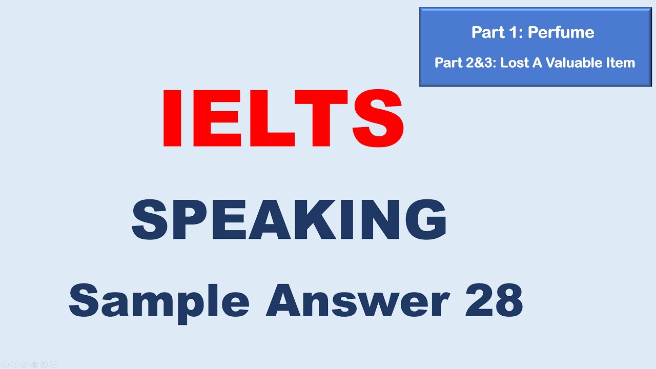 IELTS Speaking Test Sample Answer 28 - YouTube