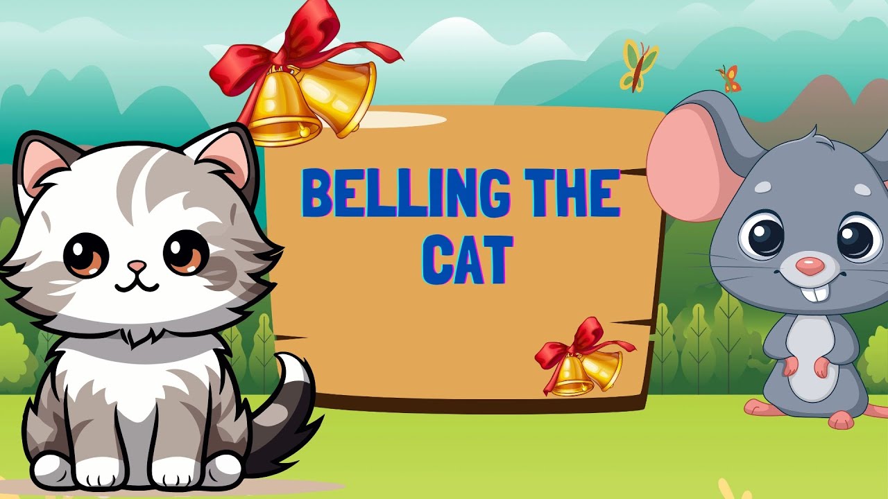Belling the cat| short moral story|English learning for kids|Easy ...