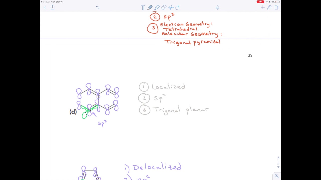 Exercise 2.38 - Identifying Localized vs Delocalized Lone Pairs - YouTube