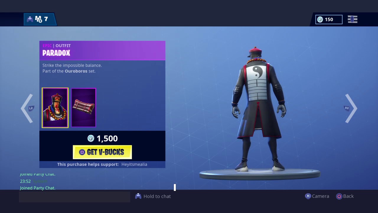 Item shop fortnite 12/1/19.New paradox skin and lace skin - YouTube