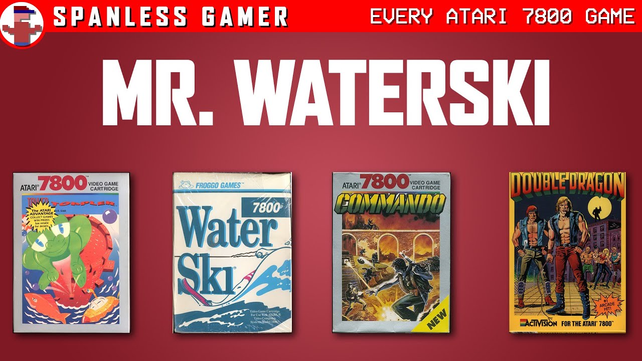 Commando, Double Dragon, Water Ski, and Tower Toppler on the Atari 7800 ...