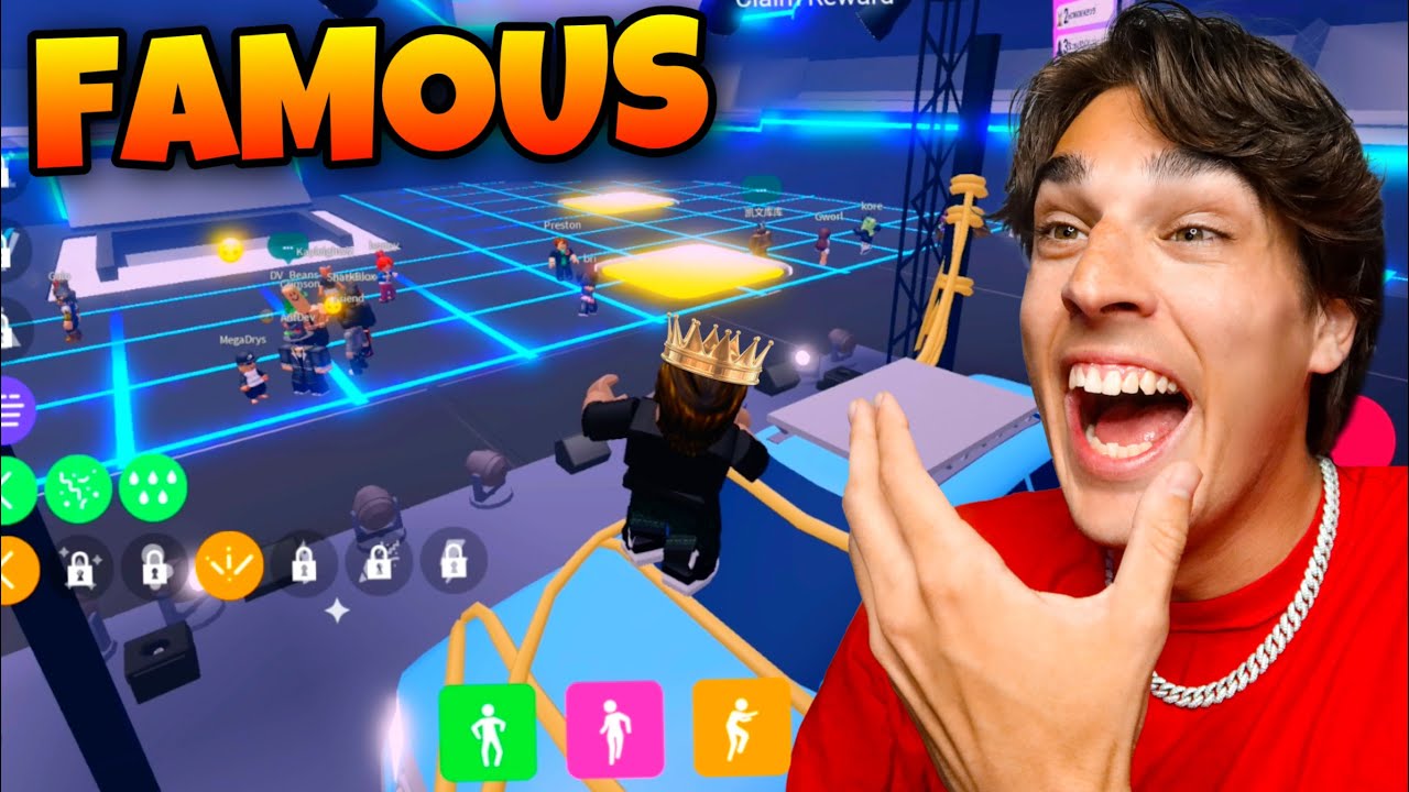 I Became FAMOUS In Roblox For 1 Day - YouTube