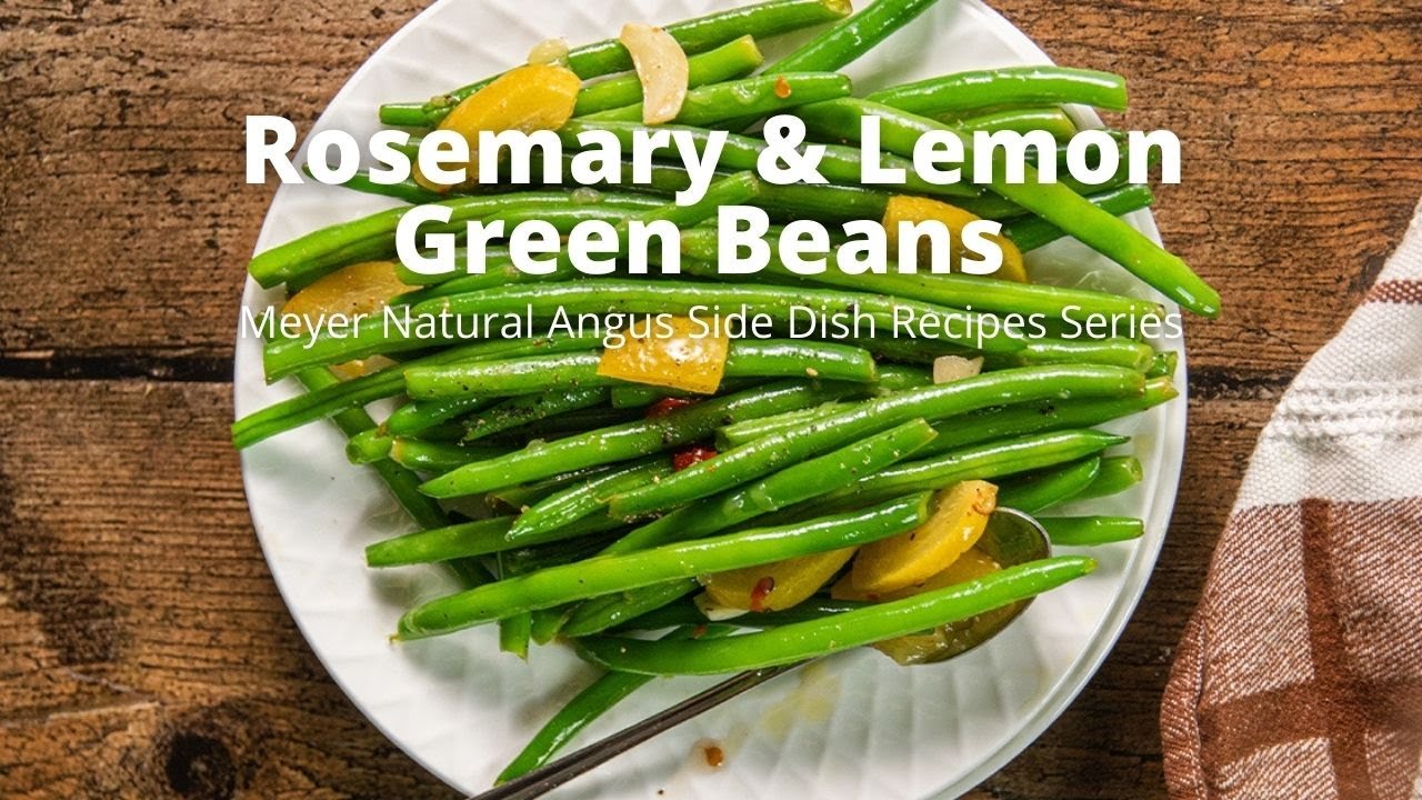 Rosemary & Lemon Green Beans Side Dish Recipe - YouTube