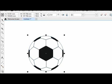 Corel Draw design football logo || Corel Draw football logo - YouTube
