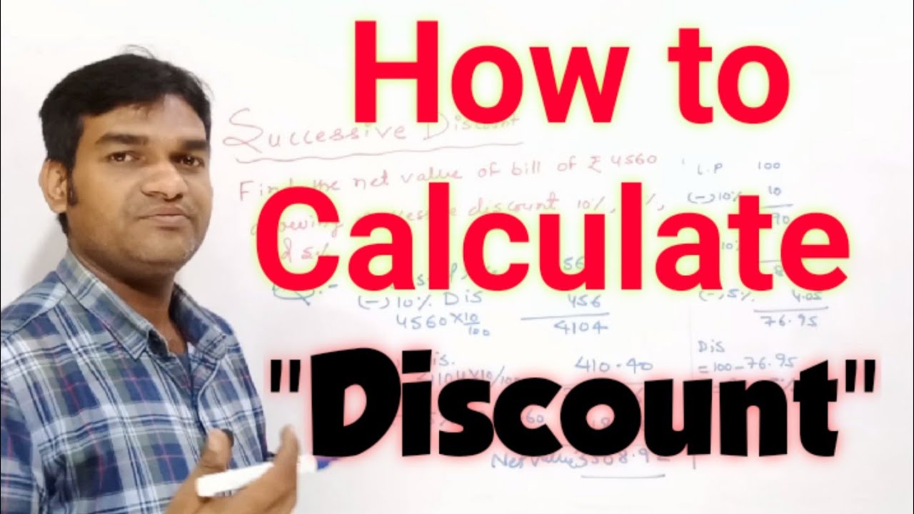 How To Calculate Discount How To Find Discount How To Calculate