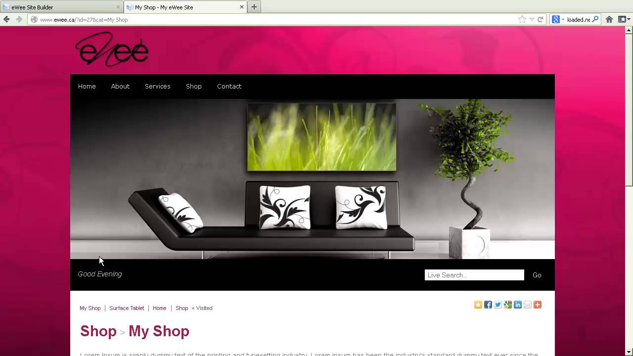 eWee - Create a Shop - YouTube